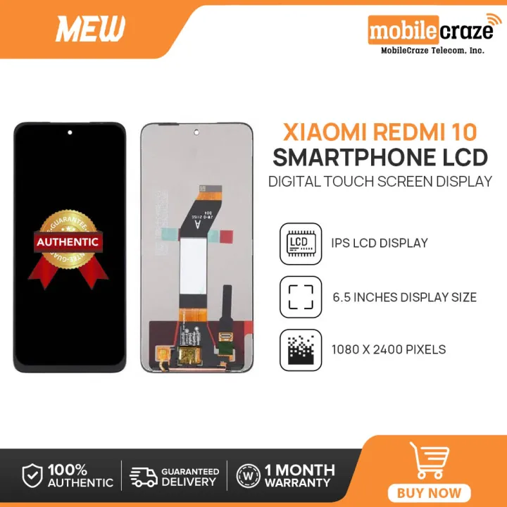 Smartphone LCD for Xaomi Redmi 10 Digital Touch Screen Display Frame ...