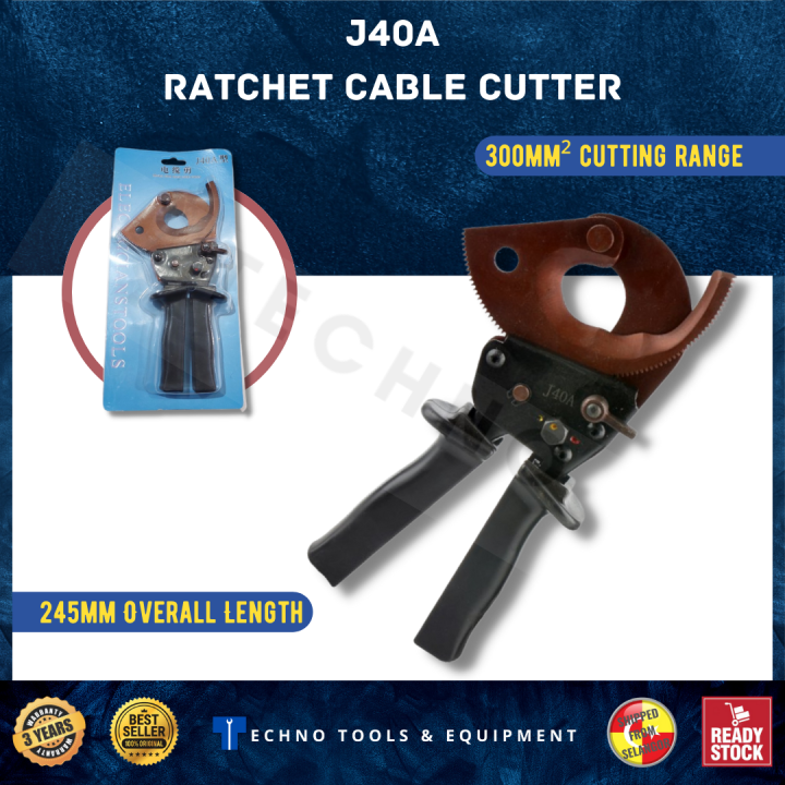 Ready Stock J40A Ratchet cable cutter for cutting max 300mm2 Cu/Alu ...
