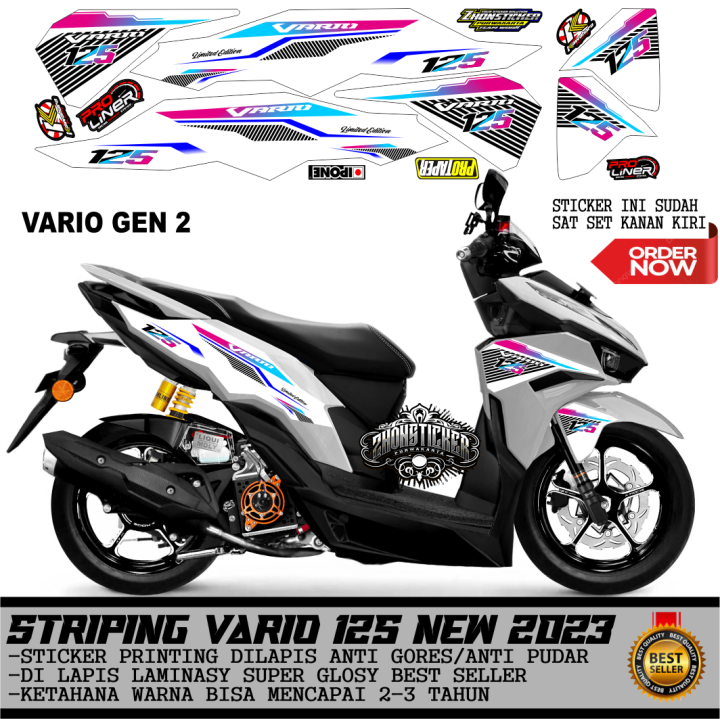 striping vario gen2/vario terbaru 2023 sticker list grafis simple ...