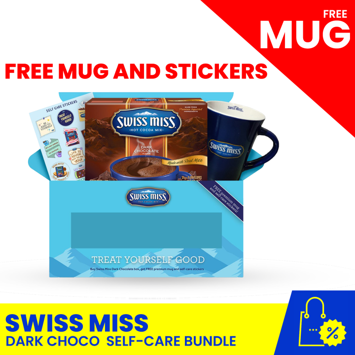 SWISS MISS Dark Chocolate Self-care Promo Pack (Free Premium Mug and ...