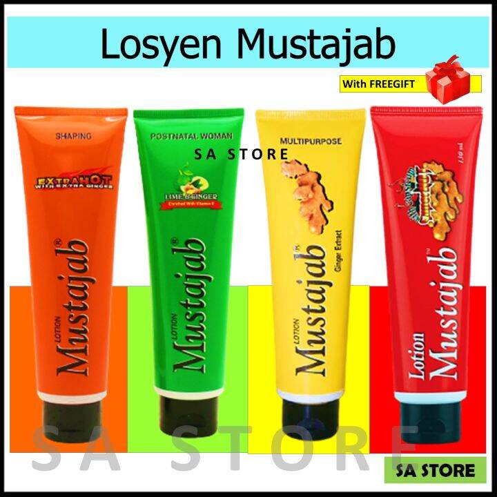 LOSYEN MUSTAJAB DUNIA HERBS + 🎁 / losyen barut / krim bengkung / lotion ...