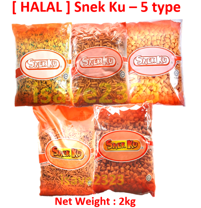 [HALAL] Snek Ku (2kg)-Bawang Biji cili/Mi Bercili/Chicken/Crab/Keropok ...