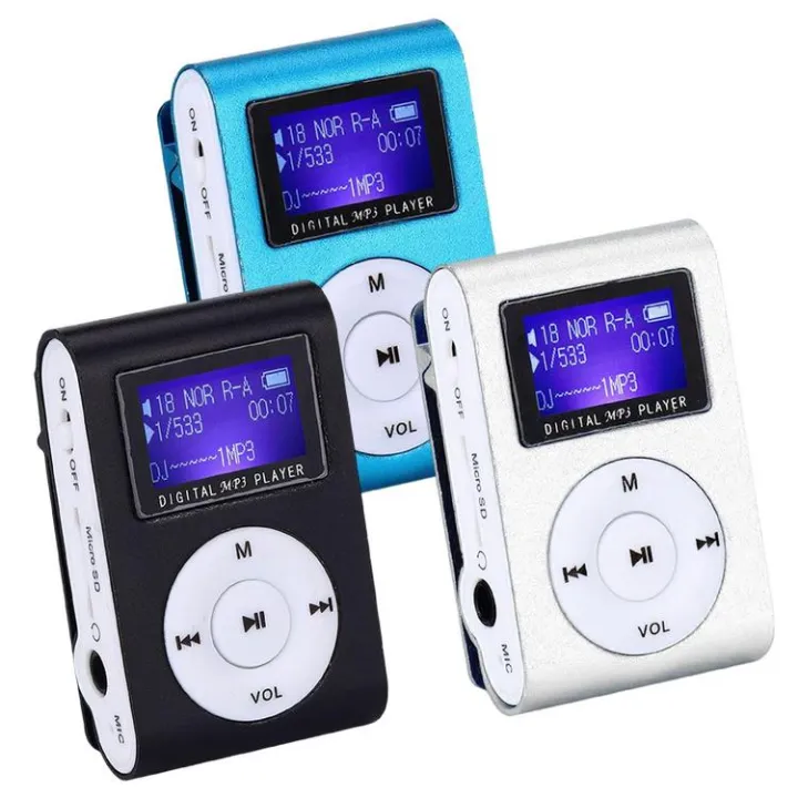 Mp3 Music Player Screen Metal Clip Card Mp3 Digital Music Media Player ...