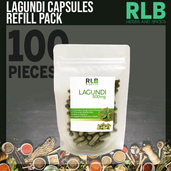 Organic Pure Natural Lagundi Capsules Refill Packs (100, 60, 30 ...