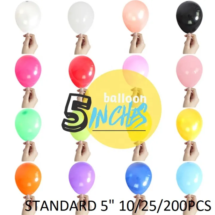 [Wholesaler] Party Savvy 200/25/10pcs 5 inches Standard Color Thickened ...