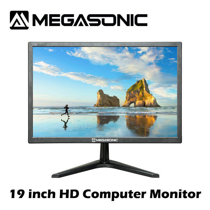 MEGASONIC 19 INCH 60Hz FHD Monitor 1440 x 900 Resolution 5ms Response ...