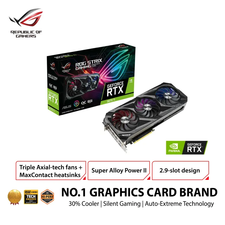 ROG Strix GeForce RTX™ 3070 Ti OC Edition 8GB GDDR6X buffed-up design ...
