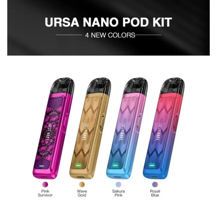 HOT • AUTHENTIC • Lost Vape Ursa Nano Pod System Kit 800mAh with FREE ...