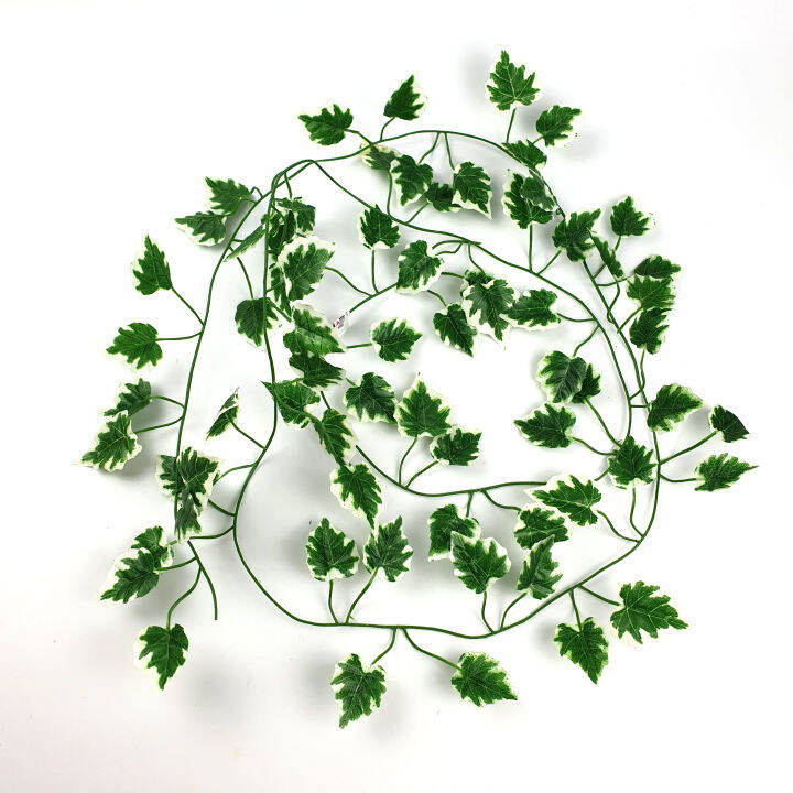 Daun Rambat Plastik 210 cm, Daun Hijau Kuning/ Daun Palsu/ Daun Rambat ...