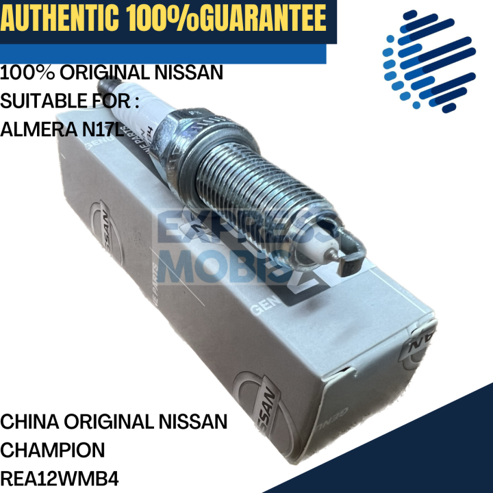 100% ORIGINAL NISSAN SPARK PLUG 22401-1HC1B CHAMPION ( REA12WMB4 ...