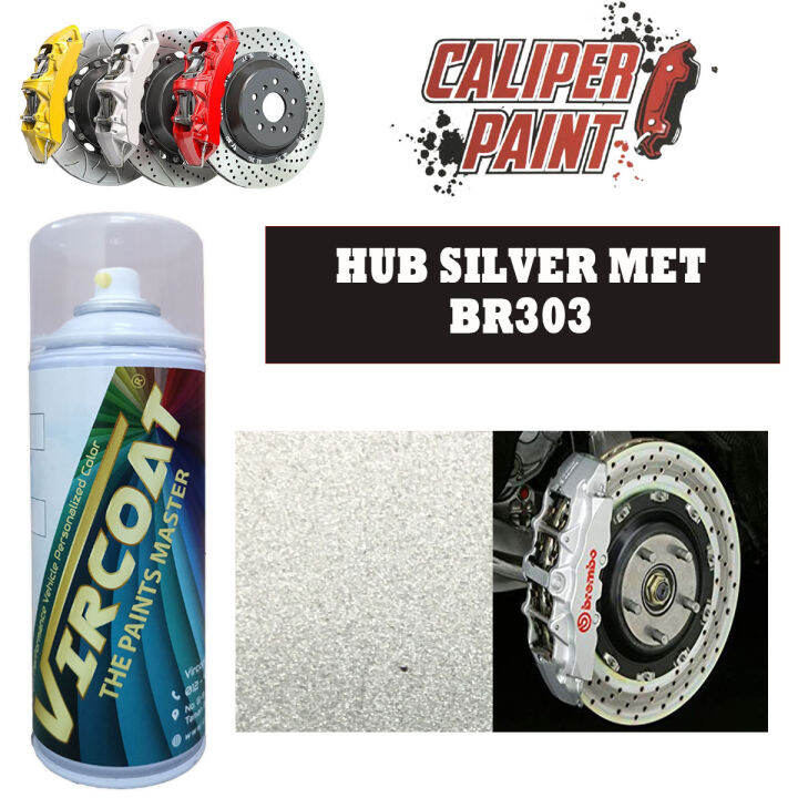 Vircoat Brake Caliper Paint Aerosol Spray /Aikka Hub Silver Met BR303 ...