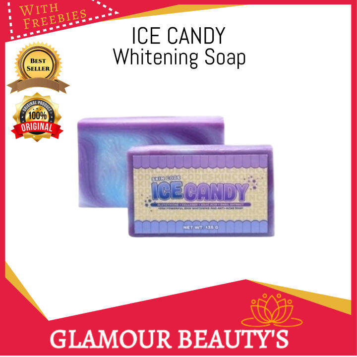 GLAMOUR BEAUTY'S ORIGINAL Ice Candy Whitening and Anti-acne Soap ...