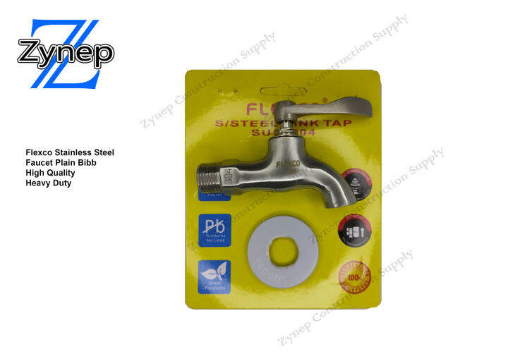 FLEXCO STAINLESS FAUCET PLAIN BIBB HEAVY DUTY | Lazada PH