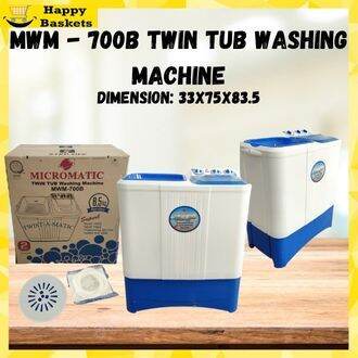 Micromatic MWM - 700B TWIN TUB WASHING MACHINE | Lazada PH