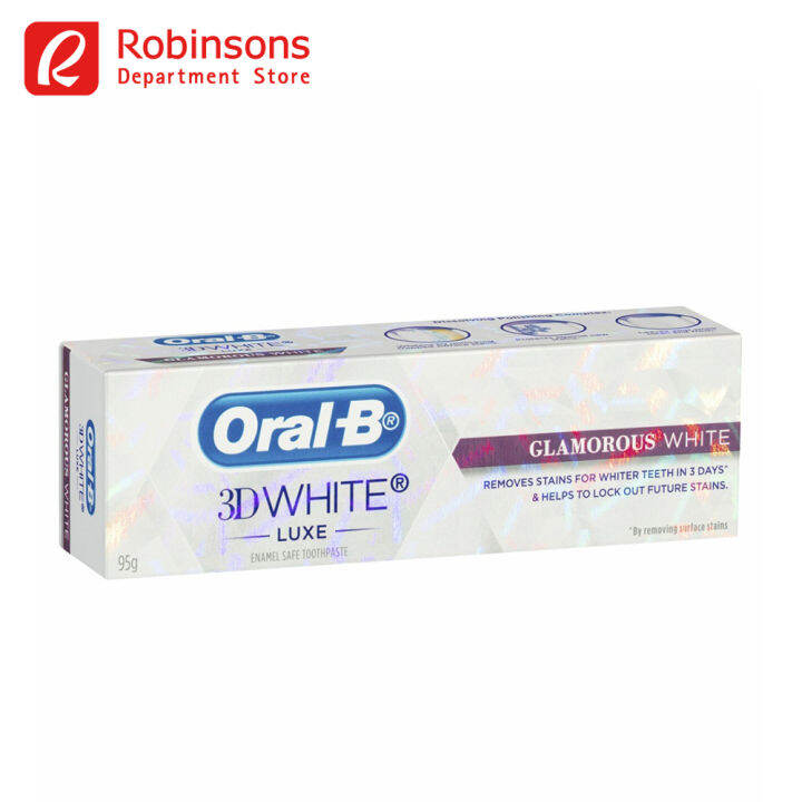 Oral-B 3D White Luxe 95g ( Glamorous White ) | Lazada PH