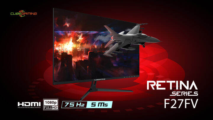 Monitor CUBE GAMING RETINA 27" F27FV FHD Frameless Design 75Hz - 5ms ...