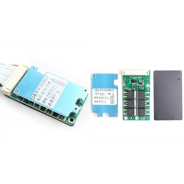 BMS 13S 48V Li-Ion Lithium 18650 Battery Pack Balancer Charge Board Equalizer Common/Separate ...