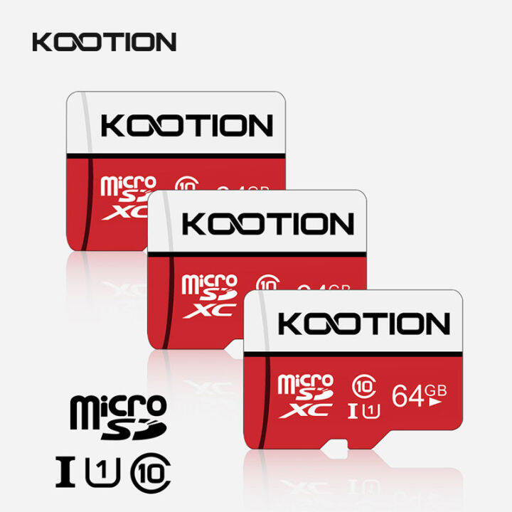 KOOTION T1 Micro SD Card 64GB Flash Memory Cards A1 V10 U1 Class 10 ...