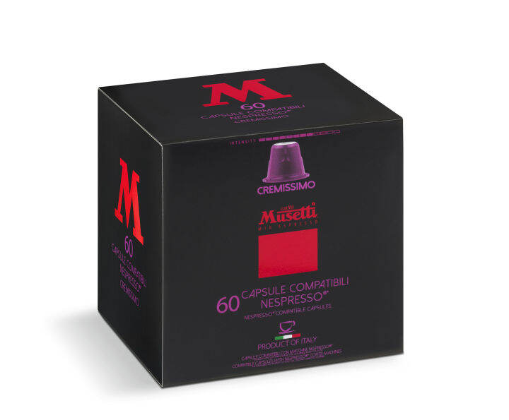 Caffe Musetti Mio Espresso Nespresso Compatible Capsules Cremissimo ...
