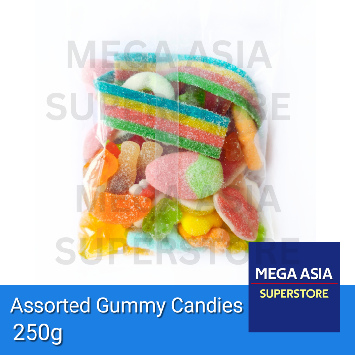 Mega Asia Assorted Gummy Candies 250g (50pcs) | Lazada PH