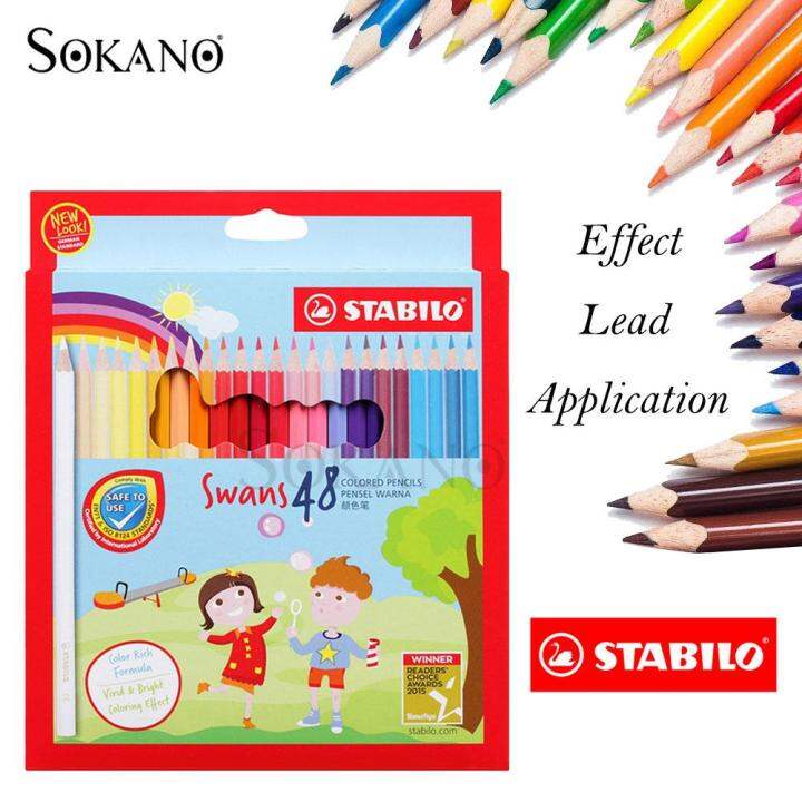 STABILO Swans ( 48 Colored Pencils ) - 1876 | Lazada