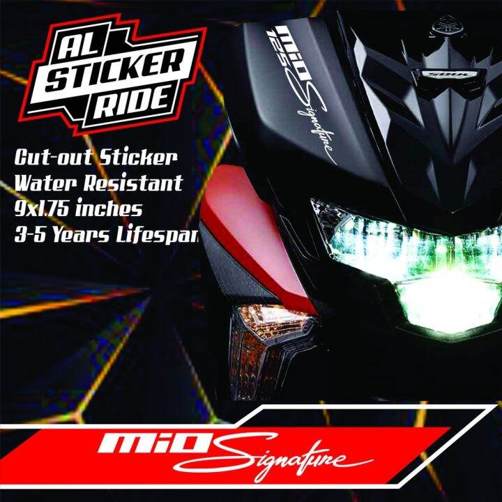YAMAHA Mio 125 Signature High Quality Waterproof Cut-Out Sticker ...