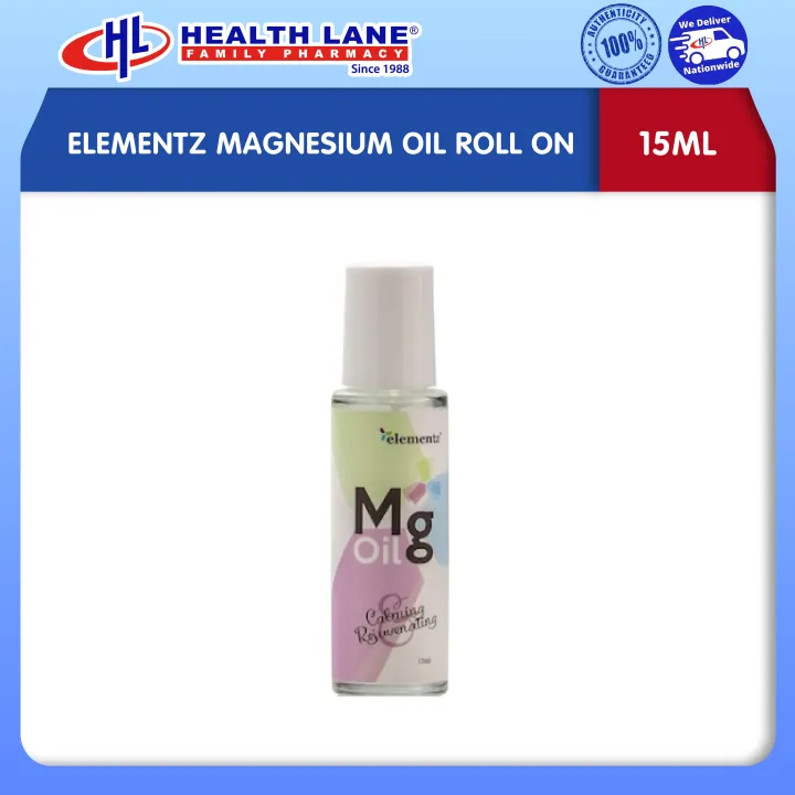ELEMENTZ MAGNESIUM OIL ROLL ON (15ML) FOR REGULATING NERVE AND MUSCLE ...