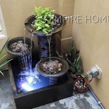 S38 Feng Shui 2x2 Water Pond Fountain Kolam Air Sandstone Garden Water ...