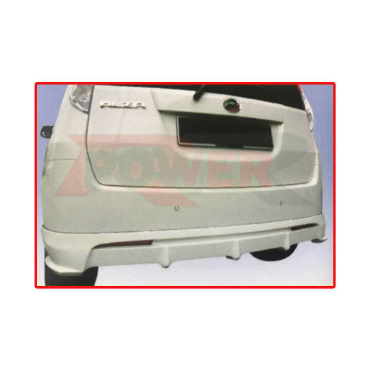 Perodua Alza (2009 - 2012) VIPER Style Rear Back Bumper Skirt Skirting ...