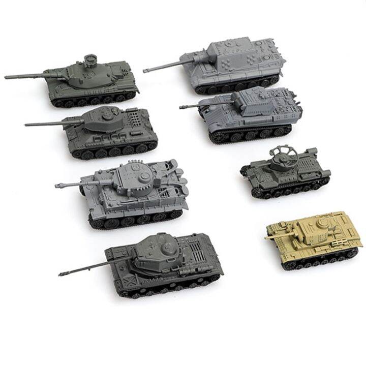 1:144 Miniature Tank Model Tiger T34 AMX-30 IS2 Assembled Tank Toy ...