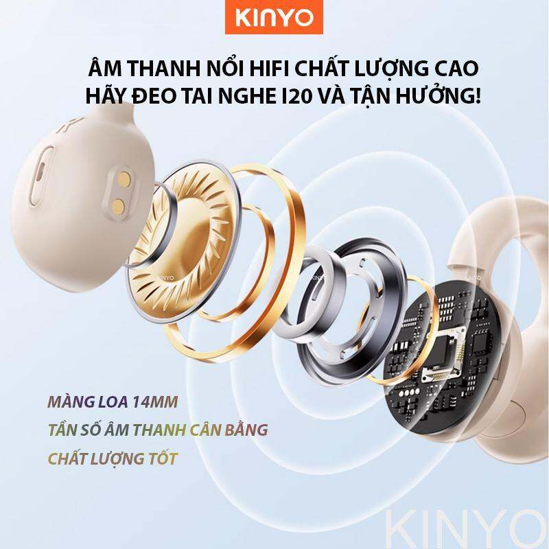 Tai Nghe Không Dây Bluetooth KINYO I20, Kẹp Mang Tai Thoải Mái, Cho Văn Phòng, Nghe Nhạc | Lazada.vn