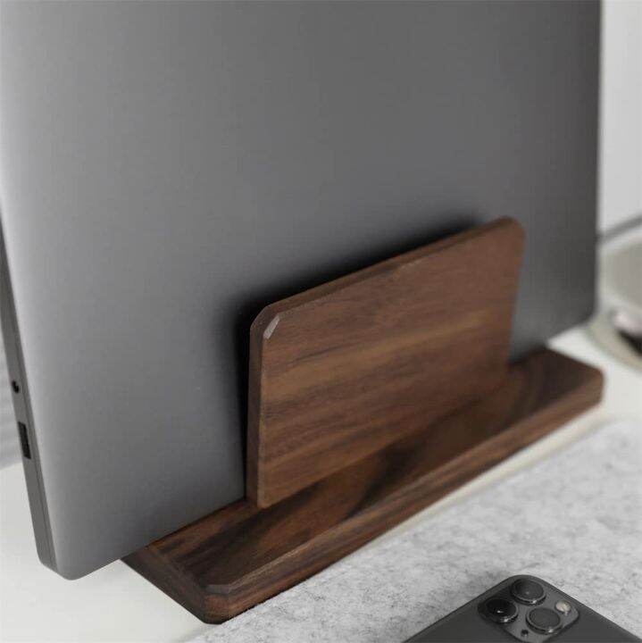 qingjingjie111Wooden laptop stand Vertical laptop stand Office vertical ...
