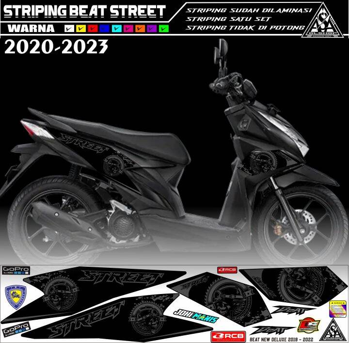 Striping honda Beat Sreet Deluxe Variasi/striping beat steet new deluxe ...