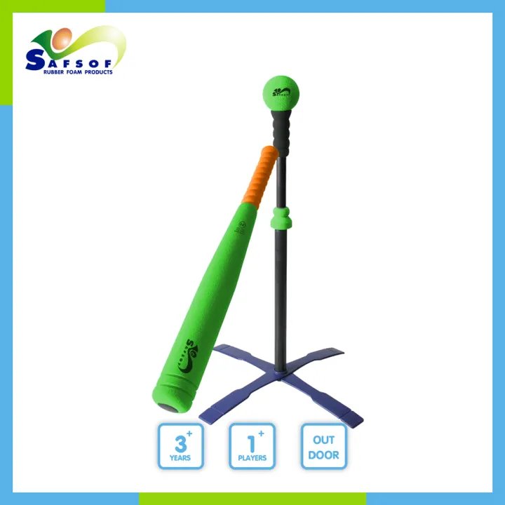 Safsof เบสบอลของเล่นพร้อมขาตั้ง ไม้เบสบอลขนาด 24 นิ้ว รุ่น TB-24S(B ...