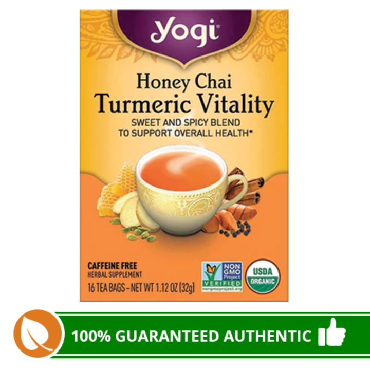 Yogi Organic Honey Chai Turmeric Vitality 16 tea bags | Lazada PH
