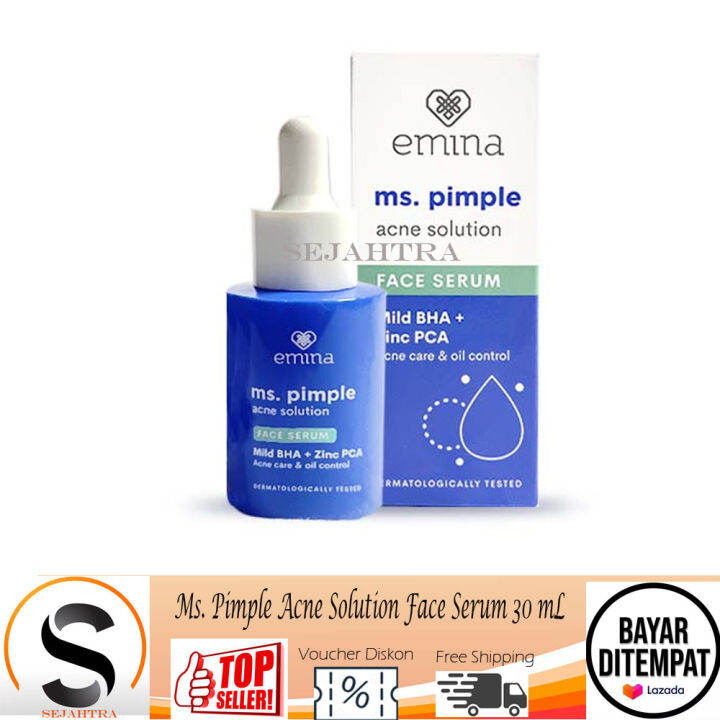 Ms. Pimple Acne Solution Face Serum 30 mL / Serum Acne Emina Anti ...