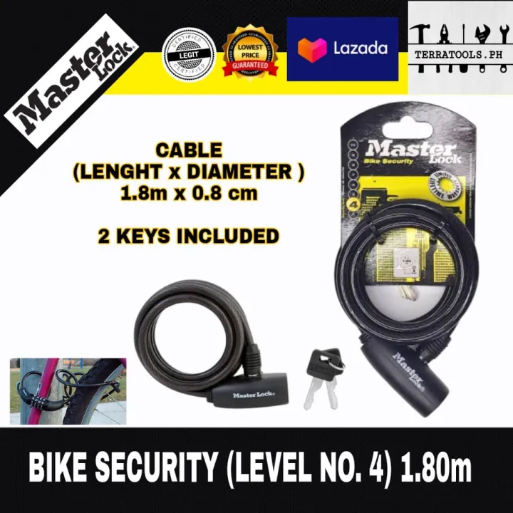 MASTERLOCK Bike Security Lock | Lazada PH
