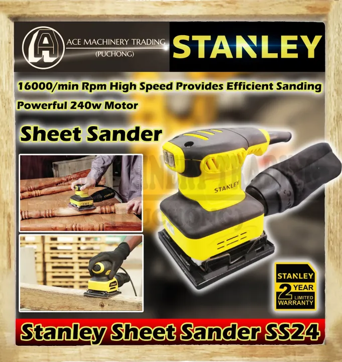 STANLEY SS24 1/4 SHEET SANDER - 240W STANLEY SS24 *ORIGINAL* STANLEY ...