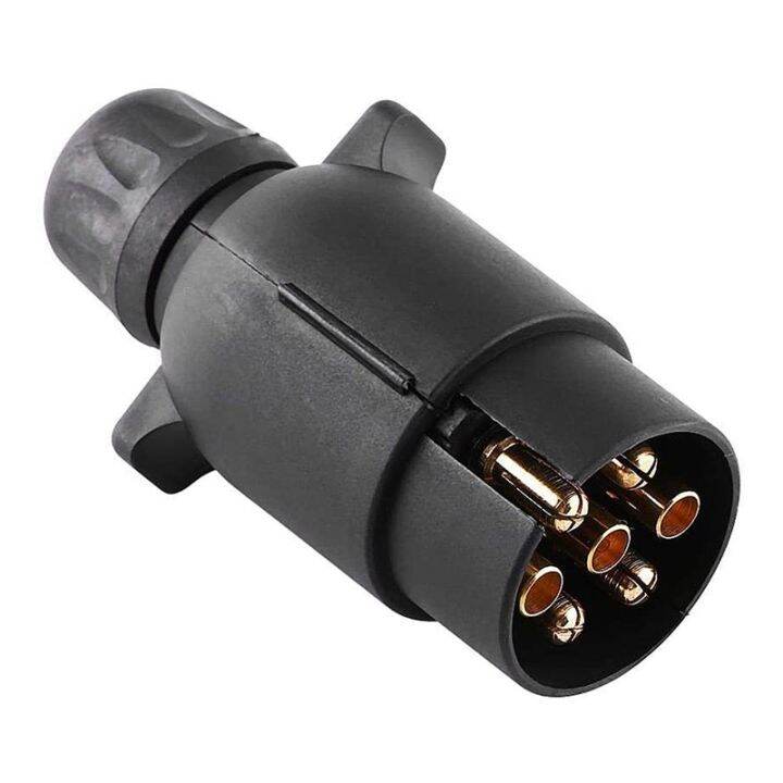 12N Type 7 Pin Plastic Trailer Caravan Plug Wiring Lights Adapter 12V ...