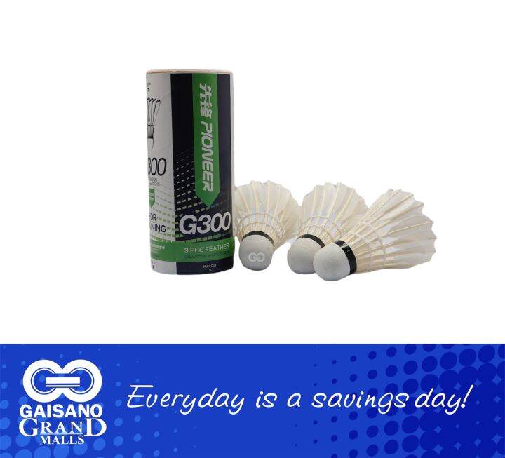 Badminton Shuttlecocks 3-piece Feather Shuttlecock in White 899 Gaisano ...