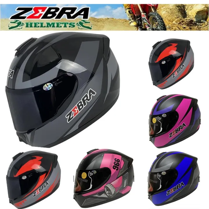 【Hot Stock】 Zebra 838 New Designs Full Face Motorcycle Helmet | Lazada PH