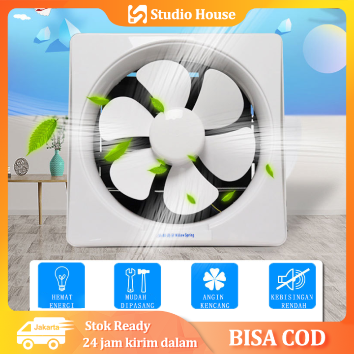 Heksos Fan Dinding 12" (30 Cm) 8" (24 Cm) 6" (20 Cm) Exhaust Fan Plafon ...