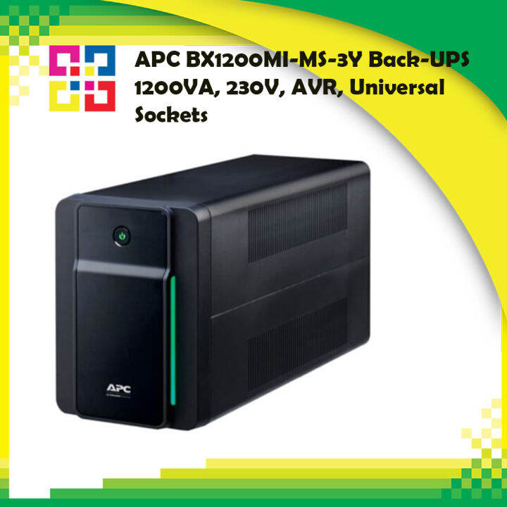 APC BX1200MI-MS Back-UPS 1200VA, 230V, AVR, Universal Sockets | Lazada ...