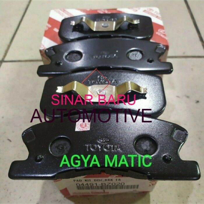 BRAKE PAD KAMPAS REM DEPAN TOYOTA AGYA MATIC AGYA AT ORIGINAL 1SET 4PC ...