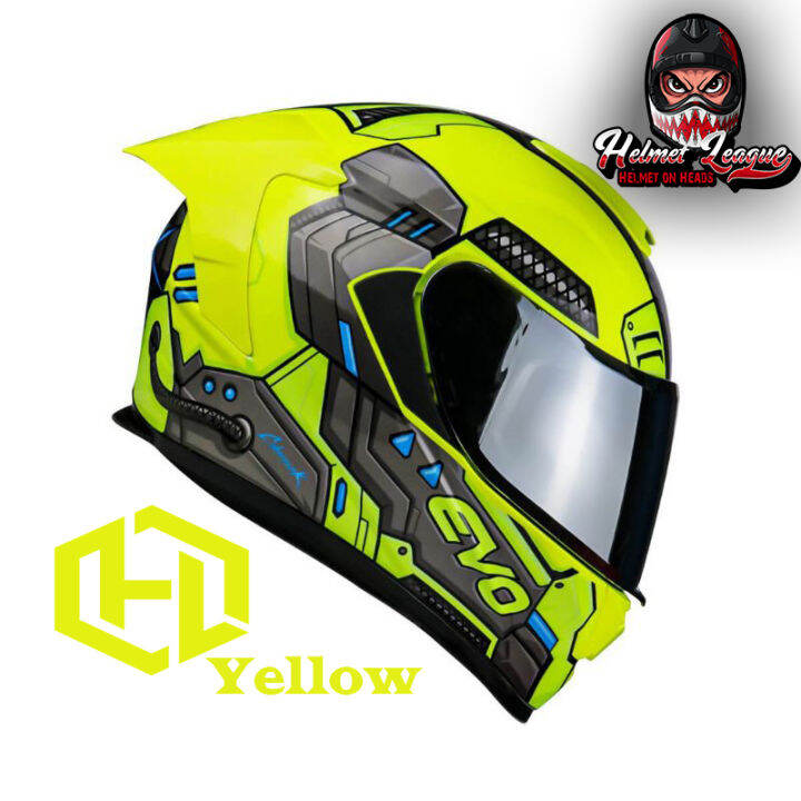 Evo Gtpro Cyberpunk Full Face Dual Visor Helmet | Lazada PH