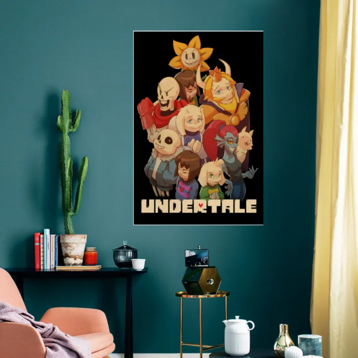 เกม Undertale รองรับ Custom ภาพวาด Art Wall Decor ภาพวาดผ้าใบโปสเตอร์ ...