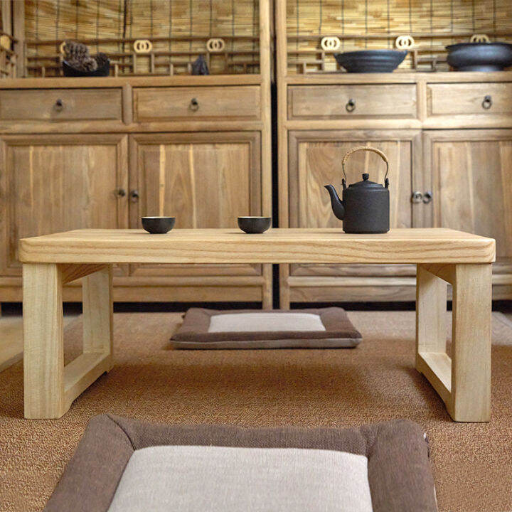 Tatami coffee table bay window table balcony small tea table Japanese ...