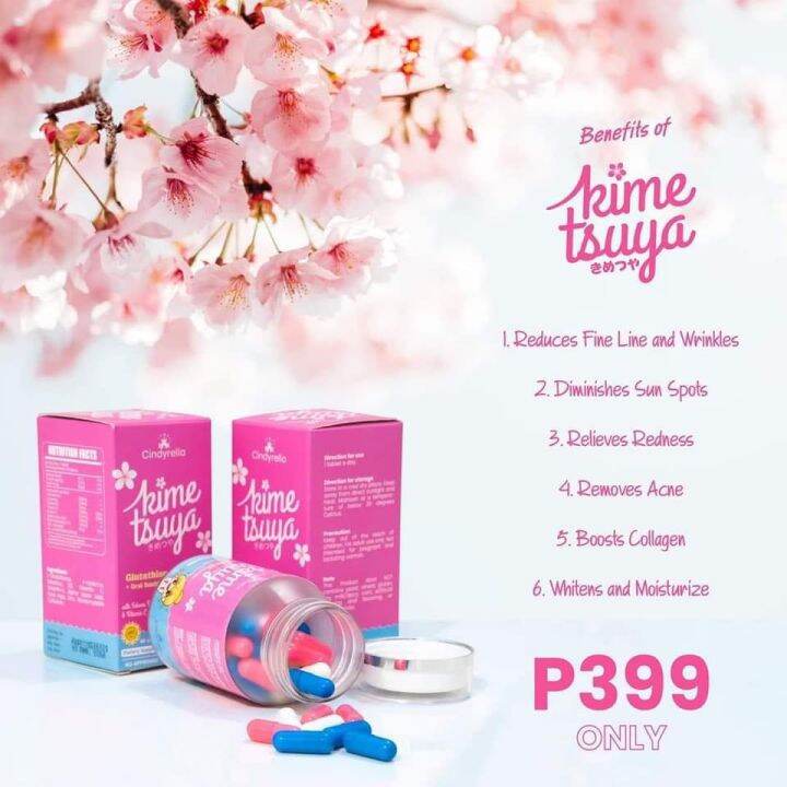 Cindyrella Kime Tsuya Oral Rejuv (60 Caps in a bottle) | Lazada PH