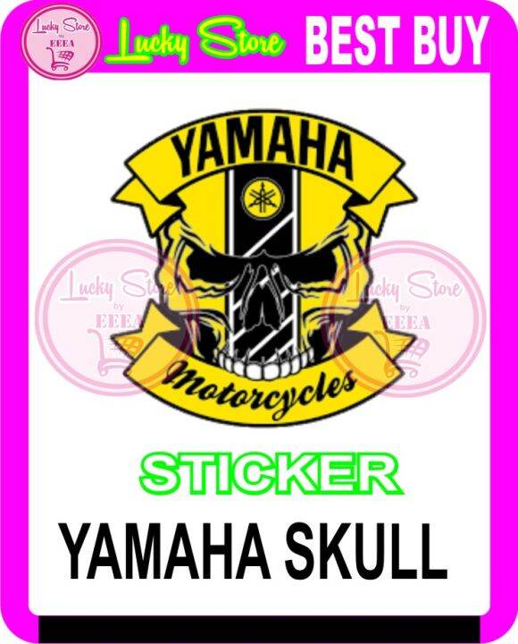 STICKERS DECALS YAMAHA SKULL | Lazada PH