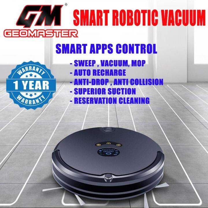 GEOMASTER All In One Smart Home Robotic Vacumm Sweep Vacum , Mopping ...